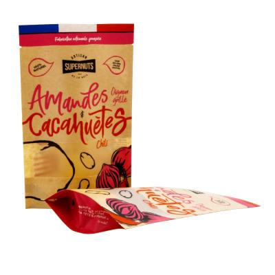 중국 투명한 창문과 사용자 정의 가능한 인쇄 패턴을 가진 식품 포장용 재활용 및 생분해 가능한 Kraft 종이 봉지. 판매용