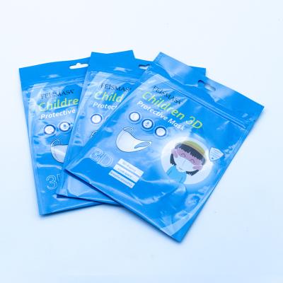 China Sterile Three Sided Sealing Bag For Protective Masks Packaging With Custom High-Definition Printing Pattern. for sale