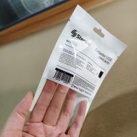 China Custom Printed USB Cable Packaging Bag 3 Side Seal Zipper Pouch 10000 MOQ for sale