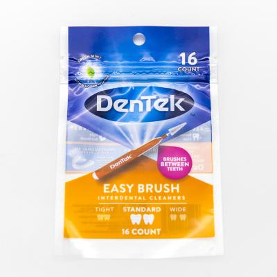 중국 맞춤형 브랜드 인쇄 및 걸이 구멍 디자인이 적용된 얇은 게이지 3면 밀봉 솜 포장 백. 판매용