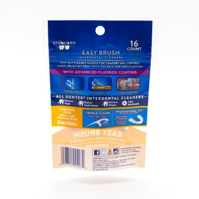 중국 맞춤형 브랜드 인쇄 및 걸이 구멍 디자인이 적용된 얇은 게이지 3면 밀봉 솜 포장 백. 판매용