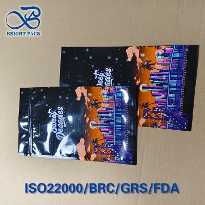 China Bolsas para niños con cierre triple y resistencia infantil con impresión de paisaje nocturno de ciudad personalizada - Certificadas según ASTM F963 en venta