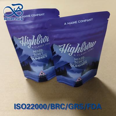 China Bolsas a prueba de niños con impresión de escena nocturna de montaña nevada en venta