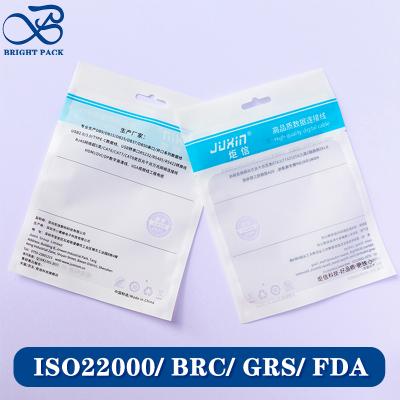 중국 환경 친화적 인 사용자 지정 인쇄 밀폐 지퍼 플라스틱 가방 전자 제품 포장 투명한 창문. 판매용