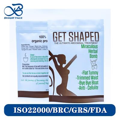 China Biodegradable And Eco-Friendly Stand Up Pouches For Nutraceuticals Packaging With Reusable Zipper And Tear Notch. for sale