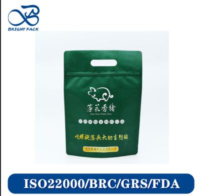 China Freeze-Resistant Stand Up Bags For Meats Packaging With Food-Grade Materials And Customizable Brand Printing. for sale