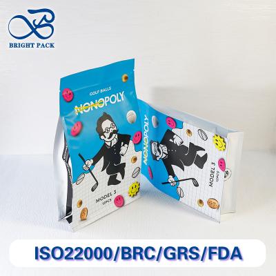 China Reusable Eight Sided Sealing Bags For Sporting Goods Packaging With Recyclable Materials Bulk Orders Discounts. for sale