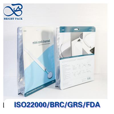 China Thickened Eight Sided Sealing Bags For Electronics Accessories Packaging With Clear Windows And Dust - Proof Sealing Zipper. for sale