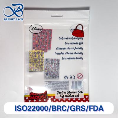 중국 장난감 포장을 위한 맞춤형 인쇄 삼면 밀봉 백, 투명 창 및 정전기 방지 레이어 포함, 대량 주문 할인. 판매용