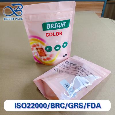 China Bolsas a prueba de manipulaciones y a prueba de niños con logotipo y material personalizables para el envasado de cápsulas de lavandería. en venta