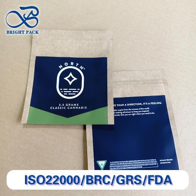 China Recyclable And Biodegradable Kraft Paper Bag For Pharmaceutical Packaging With High-Resolution Customizable Printed. for sale