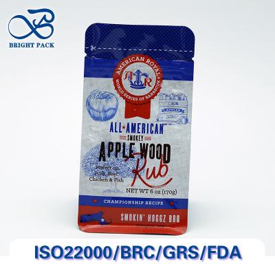 China Factory-Direct Eight Sided Sealing Flat Bottom Bag For Food Packaging With Transparent Window On The Side And Custom Printing for sale