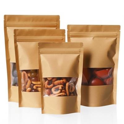중국 투명한 창문과 사용자 정의 가능한 인쇄 패턴을 가진 식품 포장용 재활용 및 생분해 가능한 Kraft 종이 봉지. 판매용