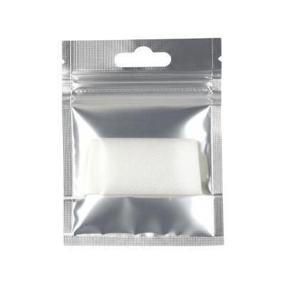 중국 맞춤형 브랜드 인쇄 및 걸이 구멍 디자인이 적용된 얇은 게이지 3면 밀봉 솜 포장 백. 판매용