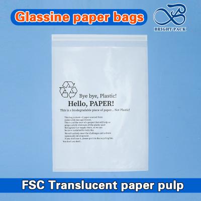 China Custom Thin Light Environmental Friendly Glassine Paper Bags with Self Adhesive Stripe for sale