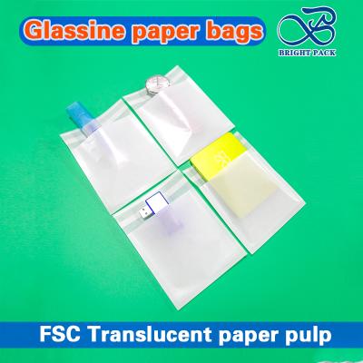 China Custom Printed Eco-Friendly Glassine Wax Paper Bags with Self-Seal Adhesive Strip for T-Shirt Packaging for sale