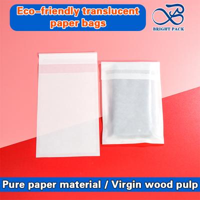 China Custom Glassine Paper Bags with Self-Adhesive Peel-and-Seal Closure, 100% Biodegradable and Customizable Printing for Eco-Friendly Packaging for sale