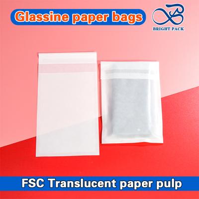 China 22mm 100% Biodegradable Highly Transparent Glassine Bags for Snap Bars and Food Packaging for sale