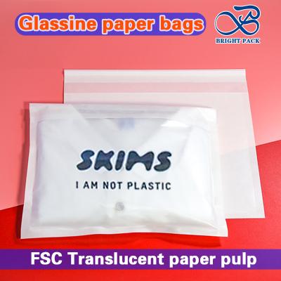 China 100% Eco-Friendly and Biodegradable Glassine Paper Bags with Greaseproof and Moisture-Resistant Features for Sustainable Packaging for sale