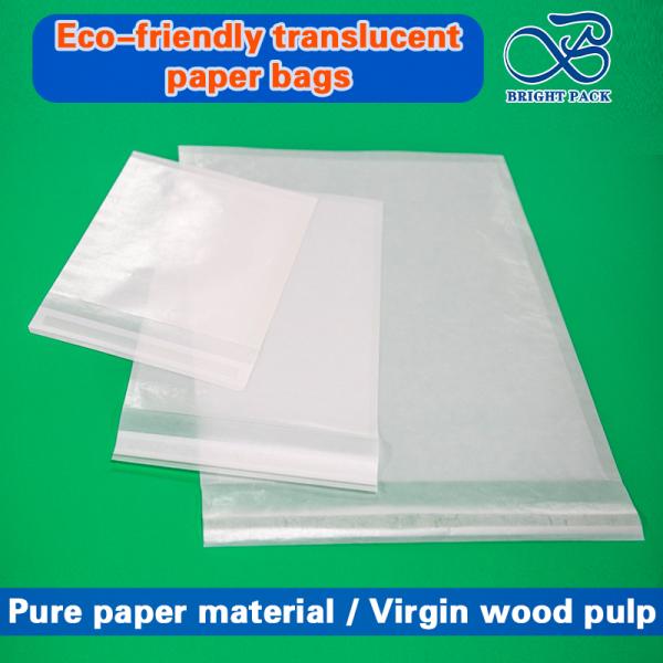 Quality High Transparency 100% Biodegradable Customizable Glassine Paper Bags for Eco for sale