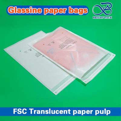 China Environmentally Friendly Customizable Translucent Glassine Paper Bags for Premium Clothing Packaging for sale