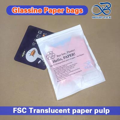 China Customizable Biodegradable Glassine Paper Bags with Self Adhesive Stripe for Eco-Friendly Packaging for sale