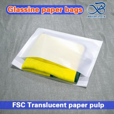 China Eco-Friendly Recyclable Glassine Paper Bags with Custom Logo Print and Greaseproof Protection for Bakery and Gift Packaging for sale