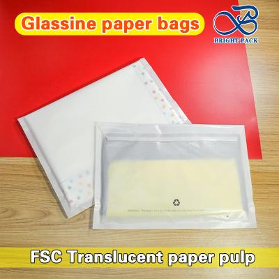 China ClearView™ 40g Self-Adhesive Biodegradable Glassine Paper Bags for Sustainable Garment Packaging for sale