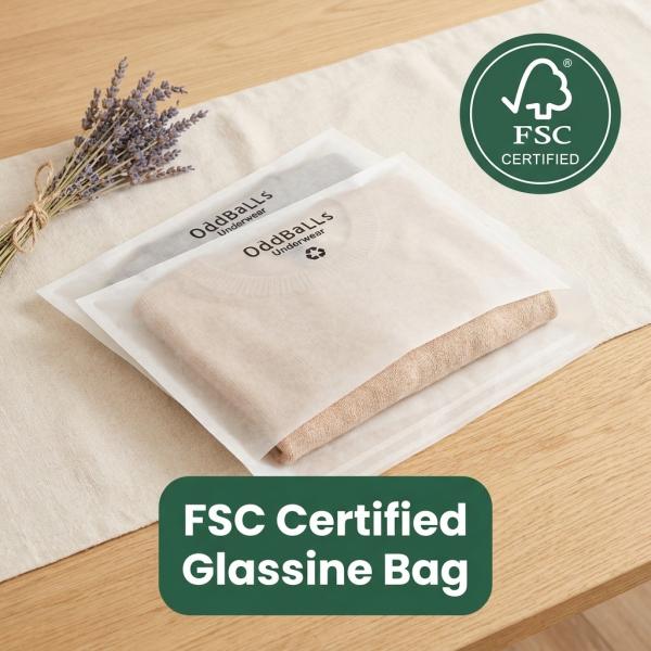 Quality Glassine Paper Bag for Apparel Eco Clothing Packaging Biodegradable Garment Pouch Custom Low MOQ for Certified Recyclable for sale
