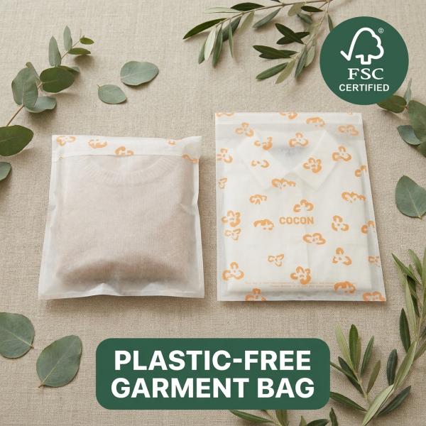 Quality Clear Glassine Bag 40gsm Eco-Friendly for Certified Recyclable for Apparel Translucent Clothing Packaging EU Manufacturer Bulk for sale