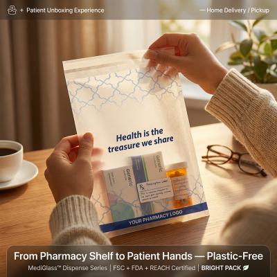 China FDA Compliance Sterile Wax Coated Paper Pouch Luxury Pharma Eco-Friendly Plastic-Free Medical Packaging Bulk Manufacturer for sale