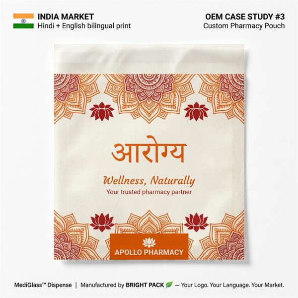 Quality Pharmacy Dispensing Bags Wax Coated Paper Medicine Pouch FDA Food Safe Recyclable Eco-Friendly Gravure Printing Sex Toys for sale