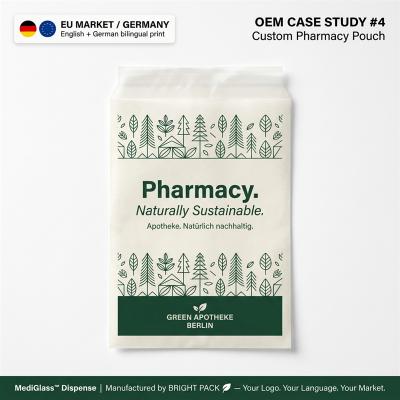 China Wax Coated Medicine Bags Pharmacy Dispensing Aseptic Gravure Printed Sustainable Healthcare Packaging for Sex Toys Bulk for sale