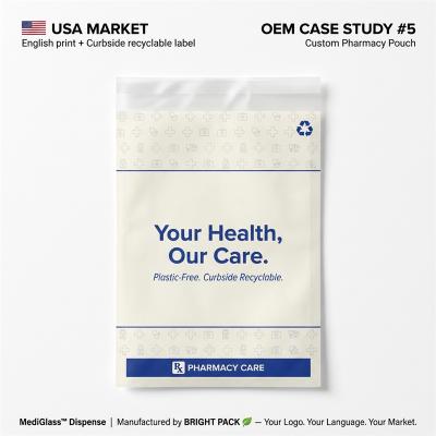 China FDA Compliance Sterile Wax Coated Paper Pouch Luxury Pharma Eco-Friendly Plastic-Free Medical Packaging Bulk Manufacturer for sale