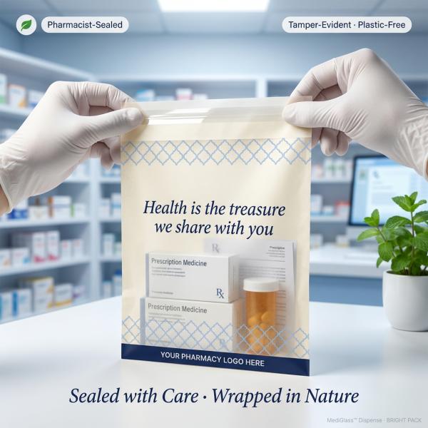 Quality Paper-Based Medical Packaging Glassine Medical Pouch Sustainable Pharmaceutical Packaging EMA Factory Bulk for sale