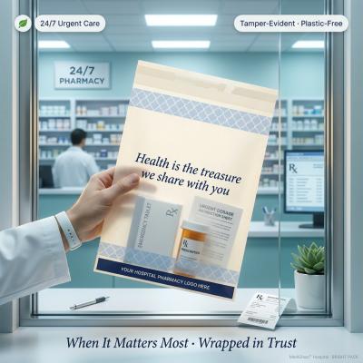 China Plastic-Free Medical Packaging Glassine Pharmaceutical Packaging Curbside Recyclable Pharma Packaging Custom Trade for sale