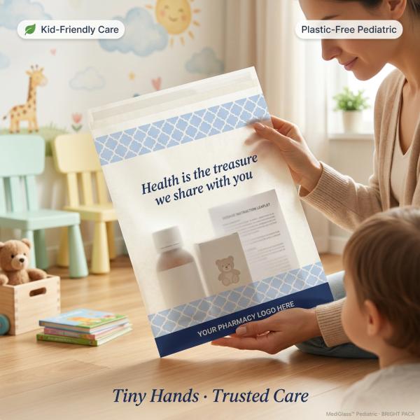 Quality Plastic-Free Medical Packaging Glassine Pouch Sustainable Pharmaceutical Packaging EU Wholesale OEM Distributor for sale