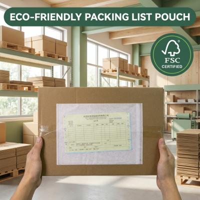China Recyclable Biodegradable Invoice Enclosed Envelope | Glassine Shipping Pouch for Labels Plastic-Free Eco-Friendly Custom for sale
