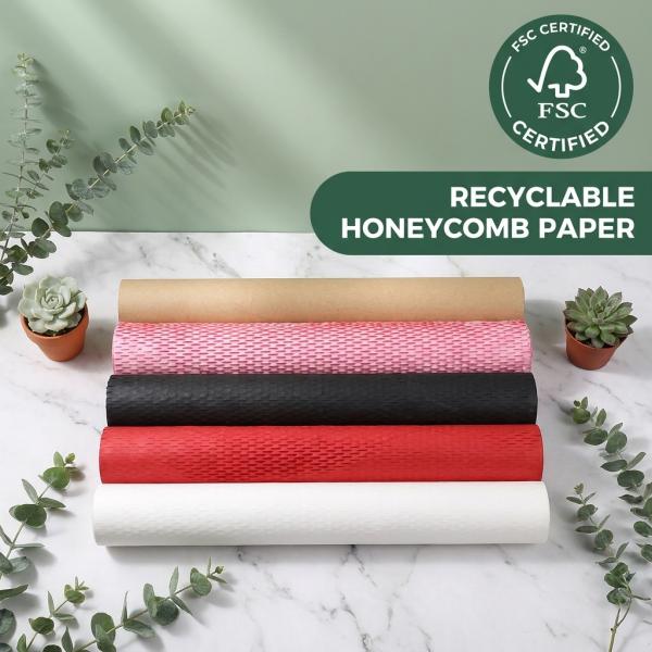 Quality Sustainable Biodegradable Honeycomb Wrap Roll Recyclable for Certified Cushioning Paper Eco Friendly Void Fill for sale