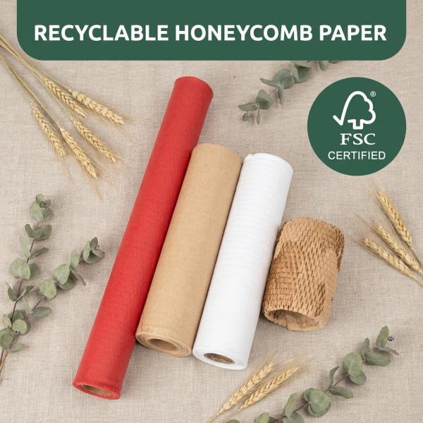 Quality Biodegradable Honeycomb Paper for Ceramics Artwork Shipping Fragile Items-Eco-Friendly Cushioning & Protective Packaging for sale