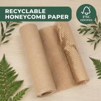 Quality Honeycomb Kraft Paper Eco-Friendly Recyclable Compostable Cushioning Wrap for for sale