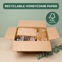 Quality Perforated Honeycomb Paper Roll Kraft Honeycomb Wrap Expandable Cushioning Paper for sale