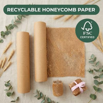China Honeycomb Wrap for Furniture Cushioning Paper Roll Protective Wrap for Shipping Large Items for sale