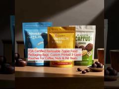 Premium geur-blokkerende plastic zakjes met rits Custom food packaging voor baklava koekjes Croquettes Crispy snacks
