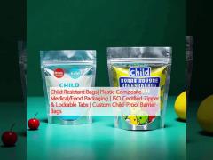 Custom High Barrier Mylar Bags With Zipper Lock For Food Storage - Moisture Proof  Heat Resistant