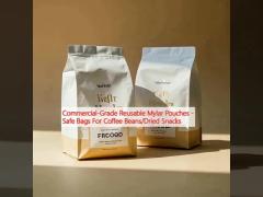 Heavy-Duty Aluminum Foil Bags - BOPET Reusable FDA/ISO Certified For Roasted Coffee/Nuts