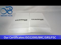 transparent stand up plastic bag without zipper