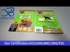 green stand up ziplock pouch for dog chews