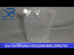 transparent liquid spout bags wholesale
