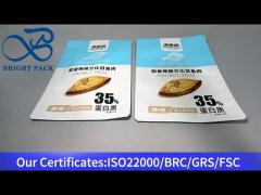 blue aluminum plastic bag for fish packaging